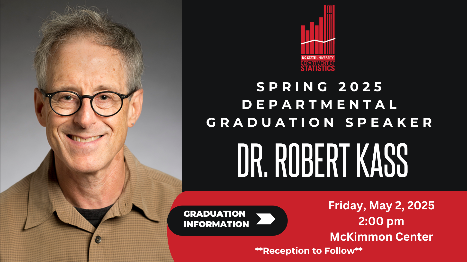 Dr. Robert Kass to speak at Spring 2025 Statistics Department Commencement | Department of ...